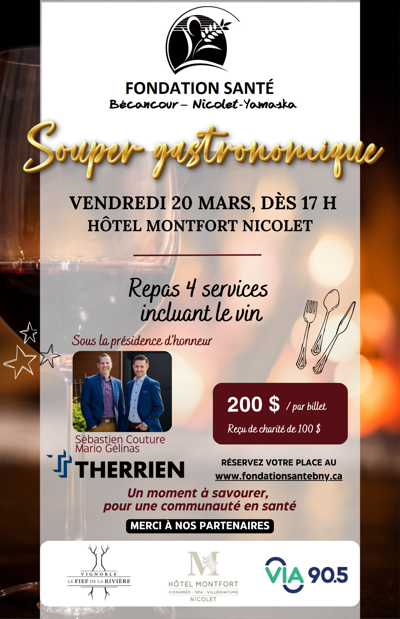 Invitation Souper gastronomique - 12e édition - Fondation Santé ...